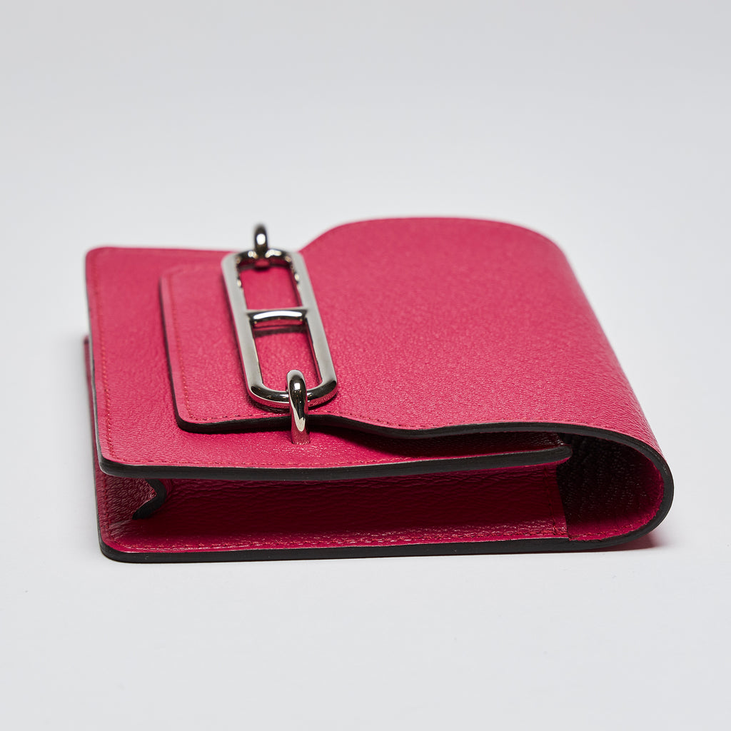 Hermes Magenta Pink Leather Roulis Slim Wallet – LFC Ltd